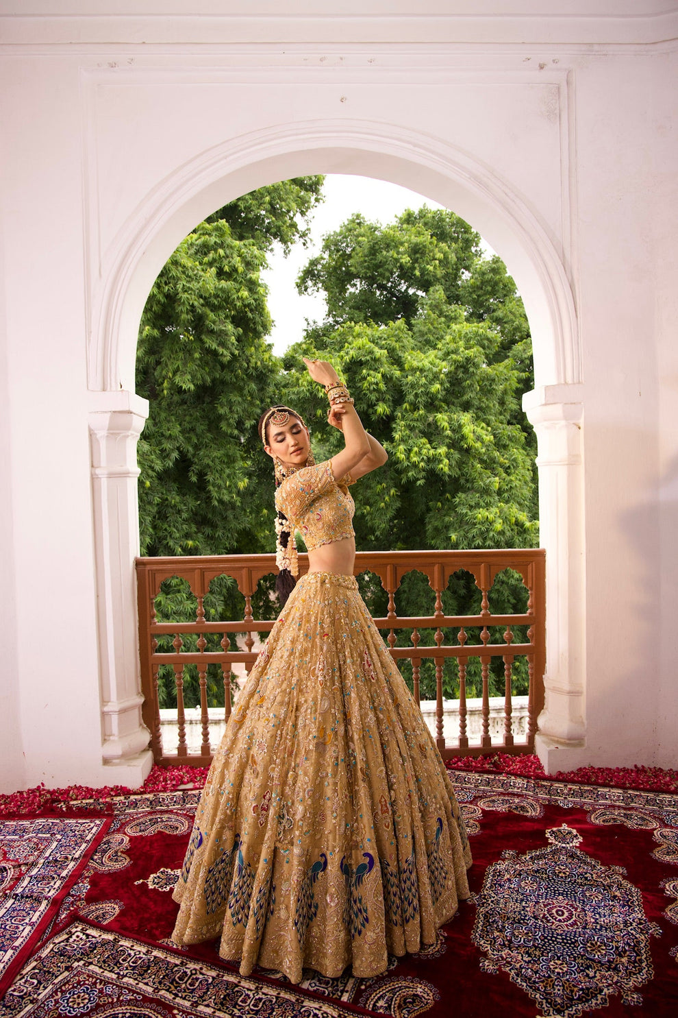 Amber Gold Bridal Joda – Pitambara